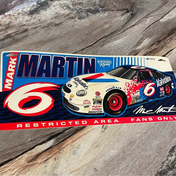 Nascar | Other | Nascar Vintage Vinyl Tag Wall Mount Restricted Area ...